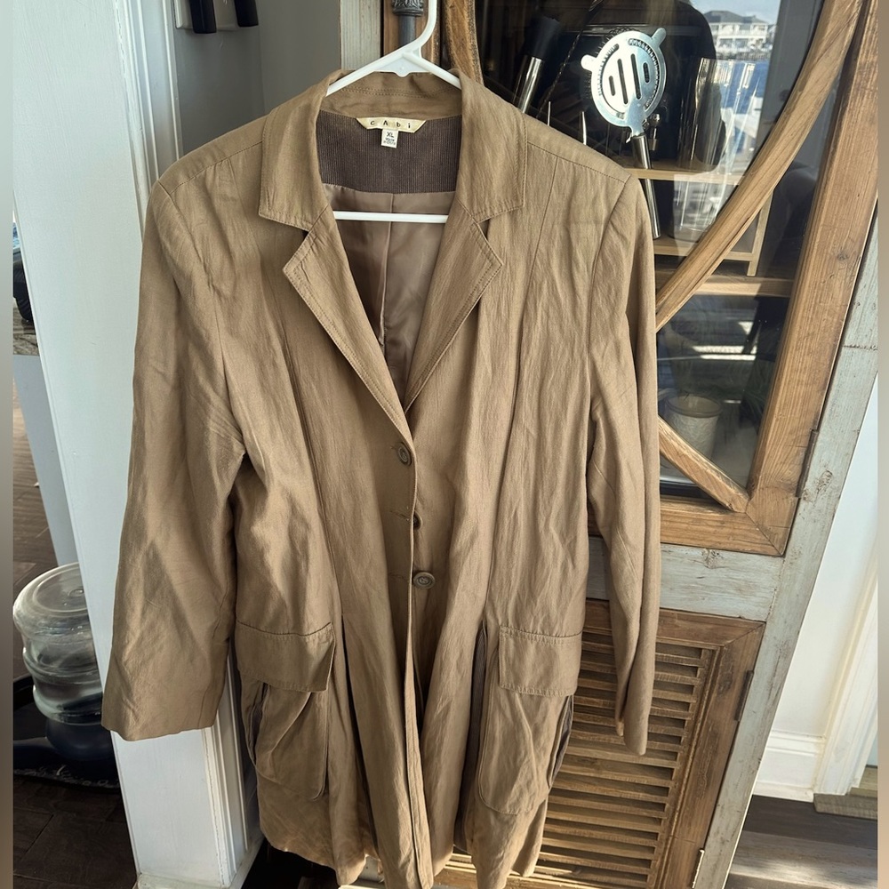 Cabi Stylish Light Brown/Khaki Jacket. - Gem